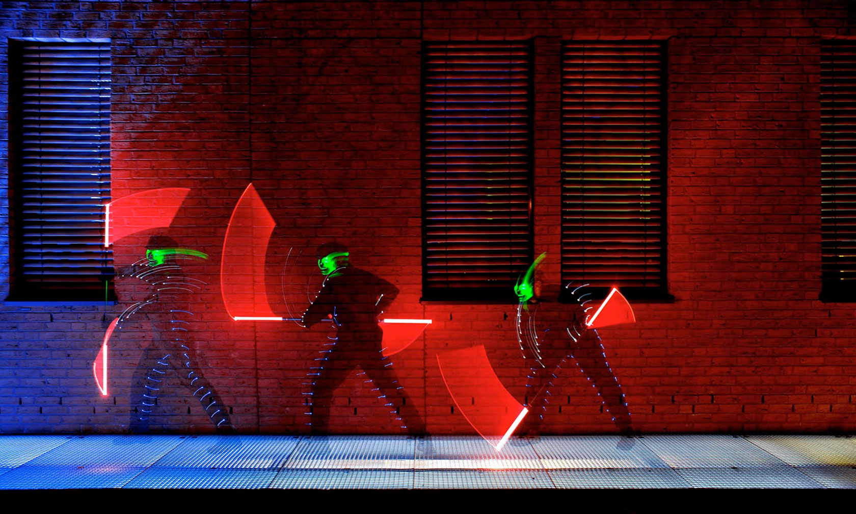 Color Fight - Light Art - JanLeonardo